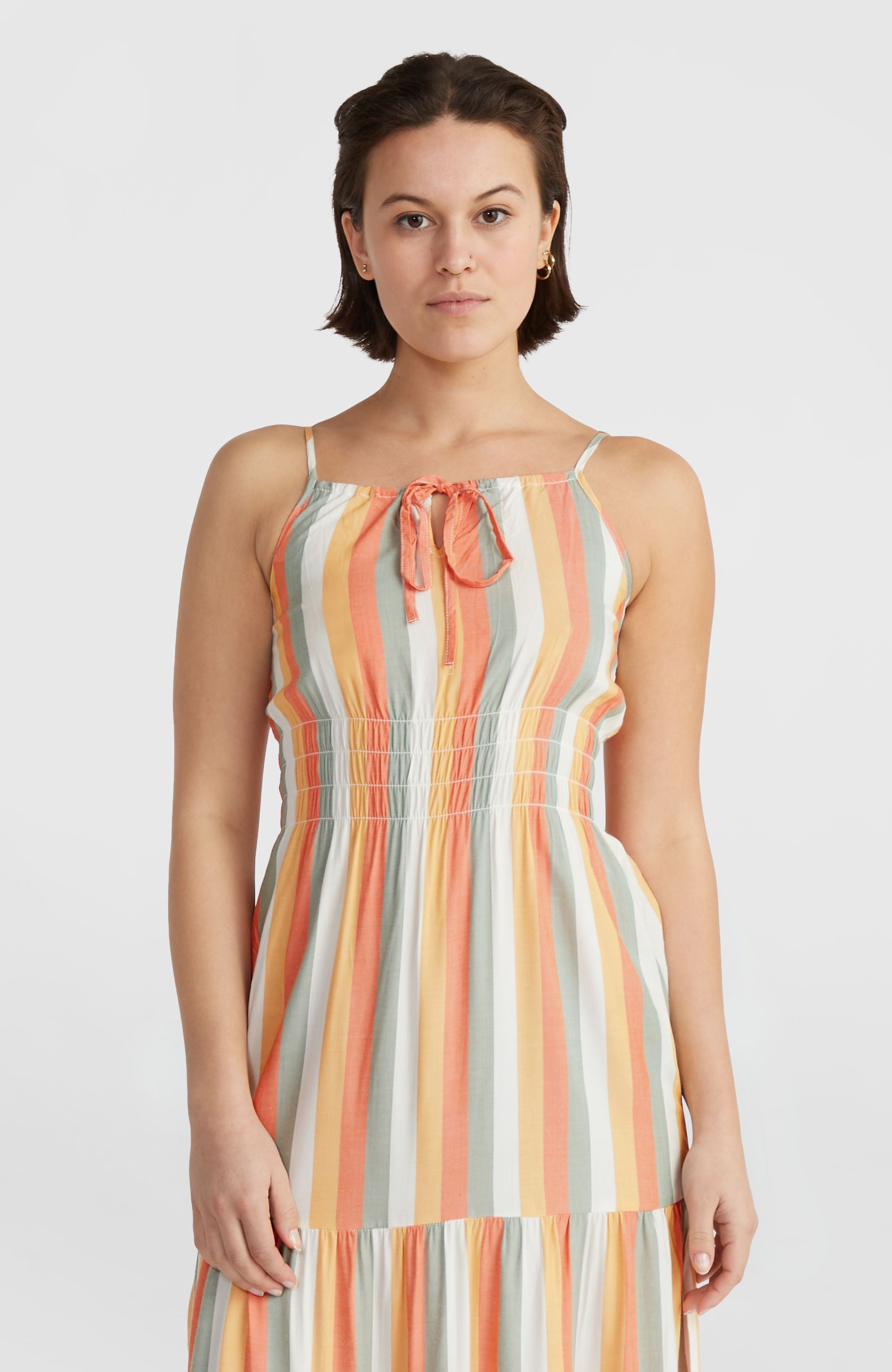 Quorra maxi-jurk | Orange Multistripe – O'Neill