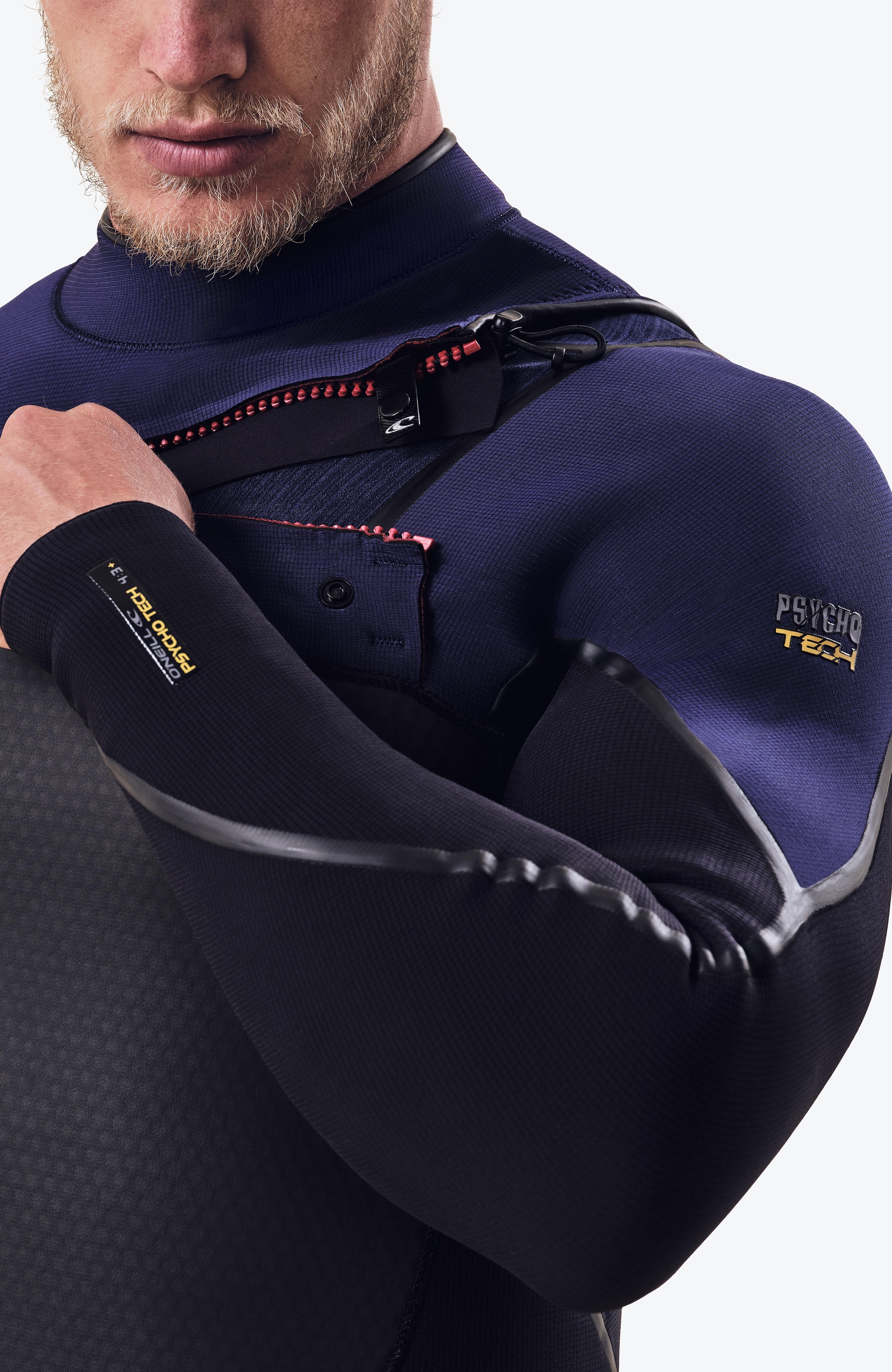 Psycho Tech 4/3mm Chest Zip Full Wetsuit | BLACK/NAVY – O'Neill